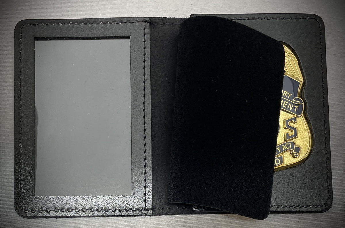 National Concealed Carry Law Enforcement Badge with leather ID holder ...