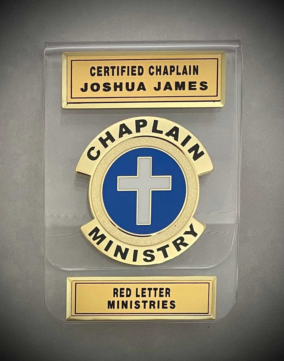 Chaplain Ministry (Acrylic Holder) | Chaplain Badge