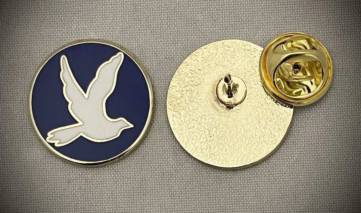 Dove 0.75" Lapel Pin | Chaplain Badge